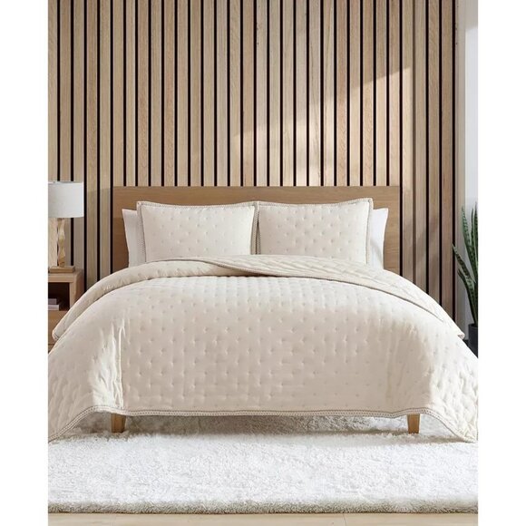 UGG | Bedding | Ugg Devon Braid 3pc Quilt Set Full Queen Birch Beige ...